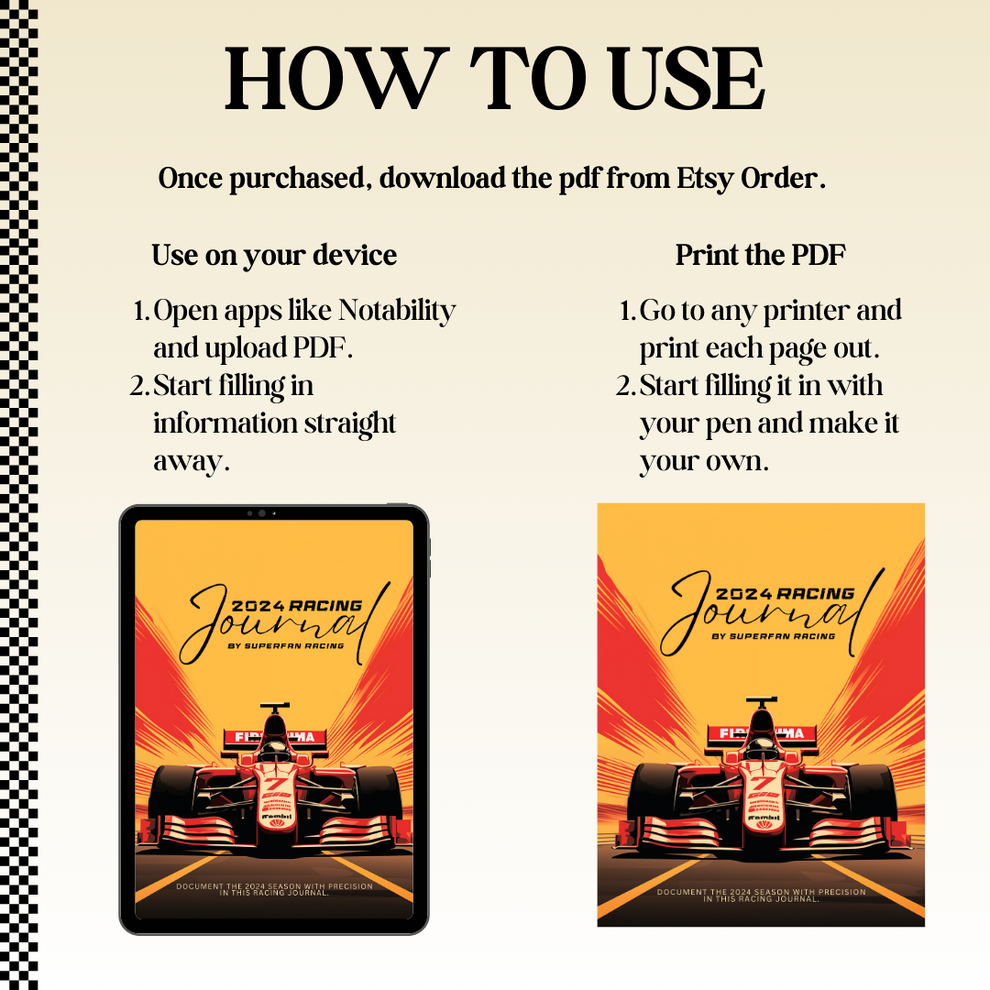 2024 F1 Racing Journal – Superfan Racing Ltd