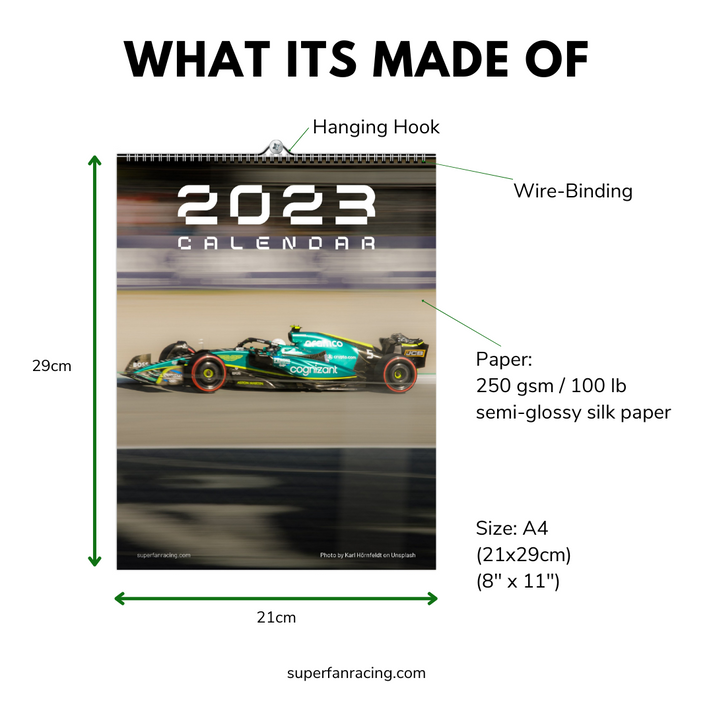 2023 F1 Calendar – Superfan Racing Ltd